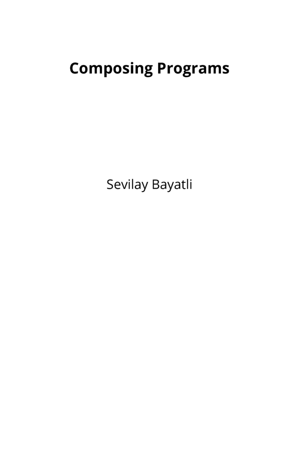 Composing… Dr. Sevilay Bayatlı tarafından [PDF/iPad/Kindle]