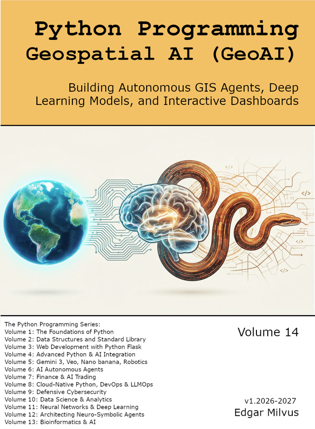 Geospatial AI (GeoAI) with Python… [Leanpub PDF/iPad/Kindle]