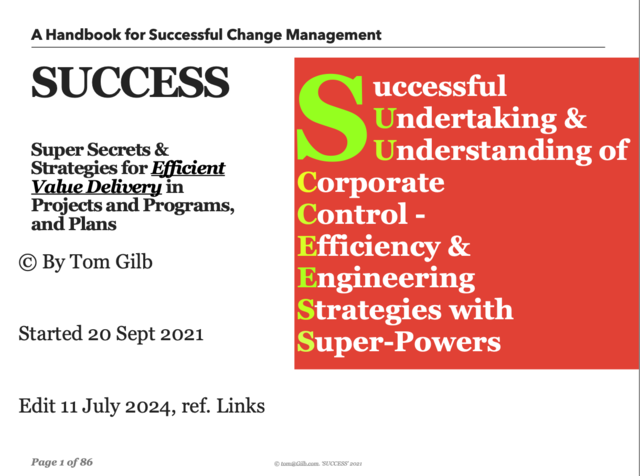 SUCCESS by Tom Gilb [Leanpub PDF/iPad/Kindle]