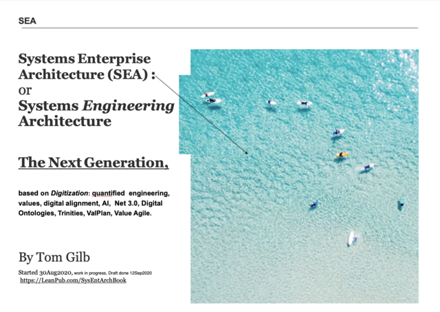 SEA: Systems Enterprise/Engineering… [Leanpub PDF/iPad/Kindle]