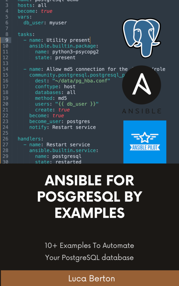 Ansible For PostgreSQL by… by Luca Berton [PDF/iPad/Kindle]