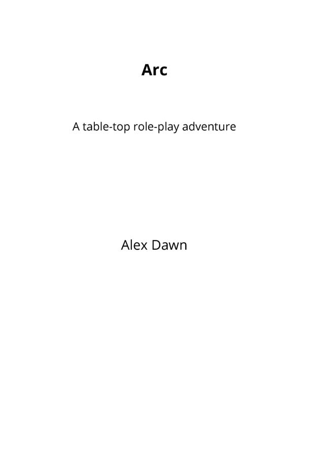 Arc by Alex Dawn [Leanpub PDF/iPad/Kindle]