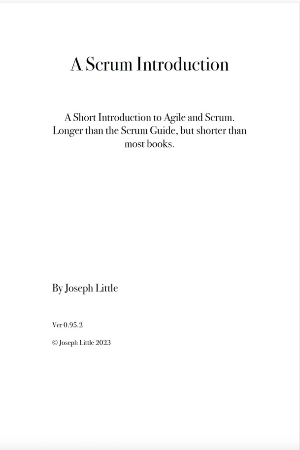 A Scrum Introduction [Leanpub PDF/iPad/Kindle]