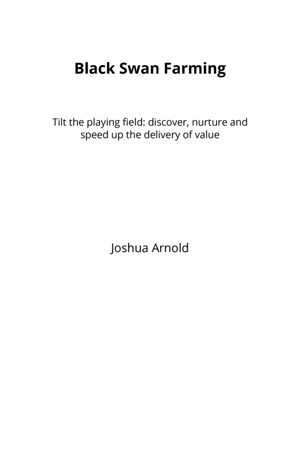 Black Swan Farming by Joshua Arnold [Leanpub PDF/iPad/Kindle]