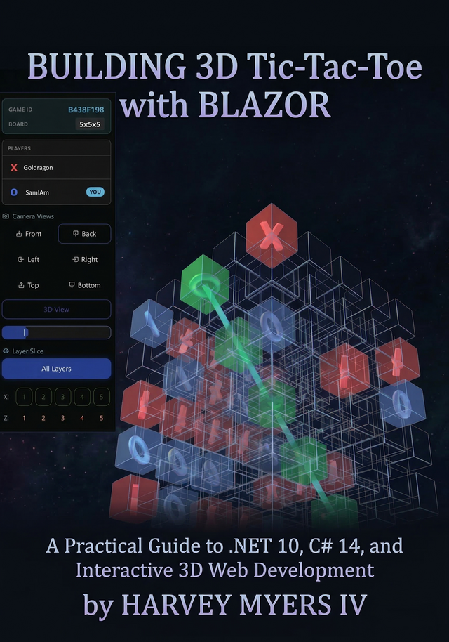 BUILDING 3D Tic-Tac-Toe with Blazor [Leanpub PDF/iPad/Kindle]