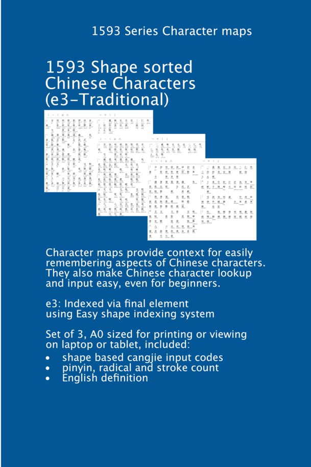 E3 Character Map, 1593… by Neil Keleher [PDF/iPad/Kindle]