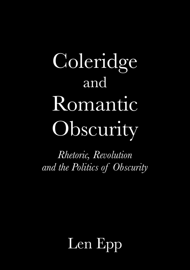 Coleridge and Romantic… by Len Epp [Leanpub PDF/iPad/Kindle]
