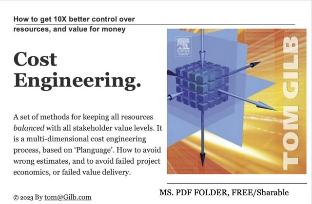 Cost Engineering by Tom Gilb [Leanpub PDF/iPad/Kindle]