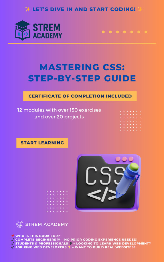 Mastering CSS- Step by step… by Roberto Stepic [PDF/iPad/Kindle]