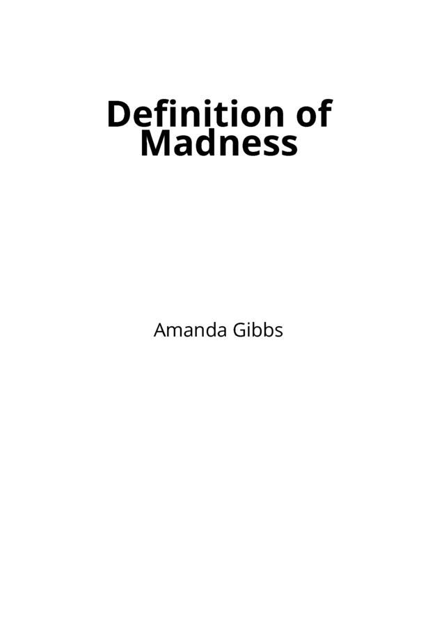 Definition of Madness by Amanda Gibbs [Leanpub PDF/iPad/Kindle]