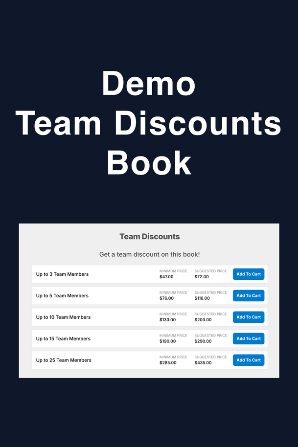 Demo Team Discounts… by Leanpub Test Books [PDF/iPad/Kindle]