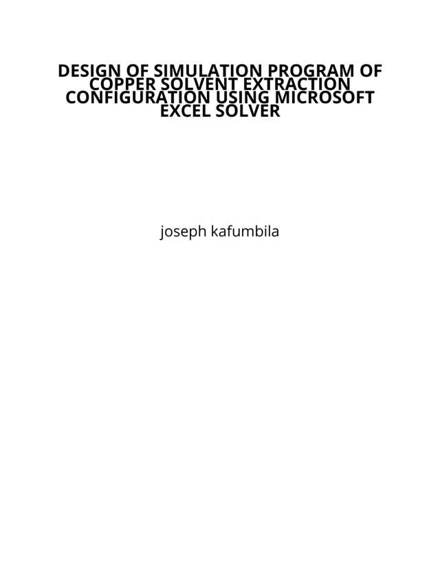 DESIGN OF SIMULATION… by joseph kafumbila [PDF/iPad/Kindle]
