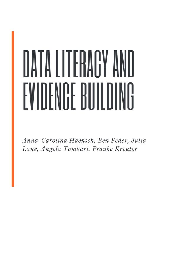 Data Literacy and Evidence Building… by Anna-Carolina Haensch, Ben ...