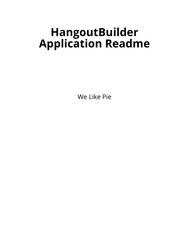 HangoutBuilder Application… by We Like Pie [PDF/iPad/Kindle]