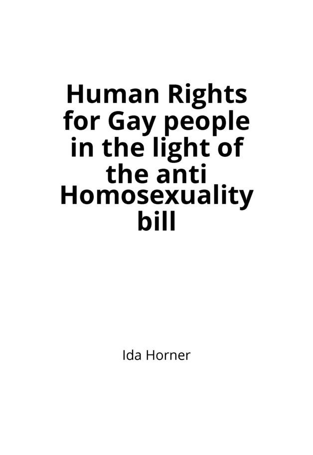 Human Rights for Gay people in… by Ida Horner [PDF/iPad/Kindle]