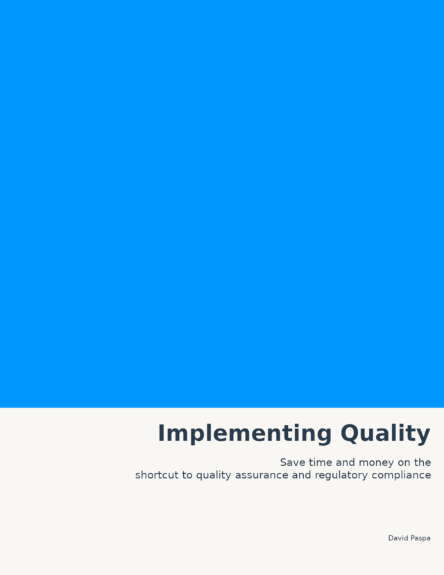 Implementing Quality [Leanpub PDF/iPad/Kindle]