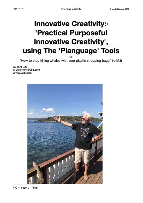 Innovative Creativity by Tom Gilb [Leanpub PDF/iPad/Kindle]