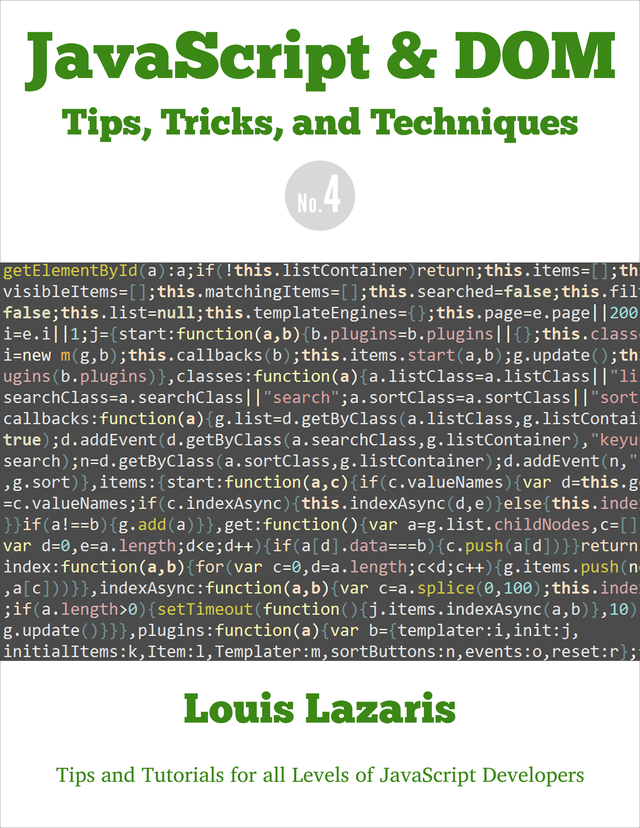 JavaScript & DOM Tips, Tricks… by Louis Lazaris [PDF/iPad/Kindle]