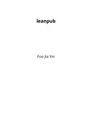 leanpub by Foo Jia Yin [Leanpub PDF/iPad/Kindle]