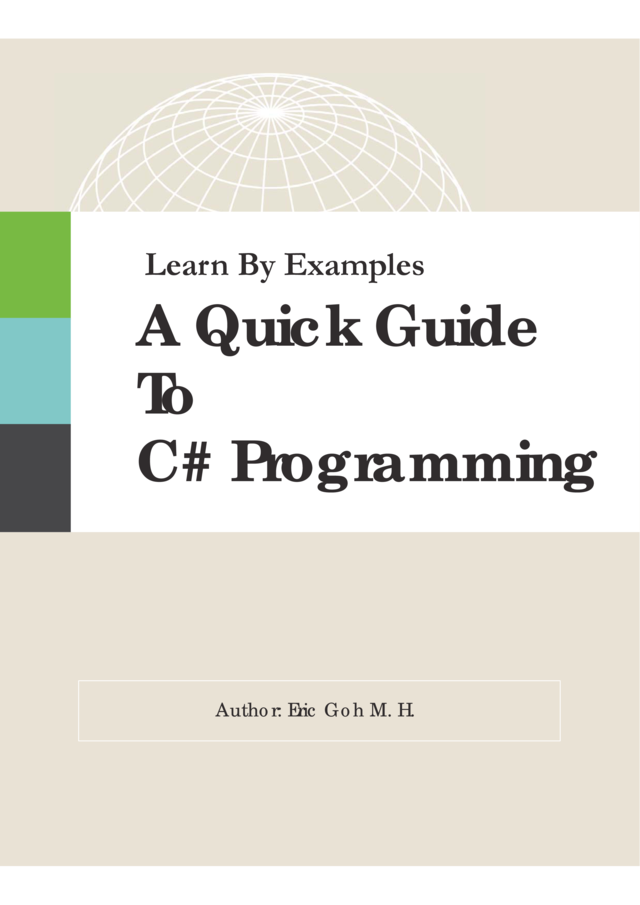 Learn By Examples - A Quick Guide… by Eric Goh [PDF/iPad/Kindle]