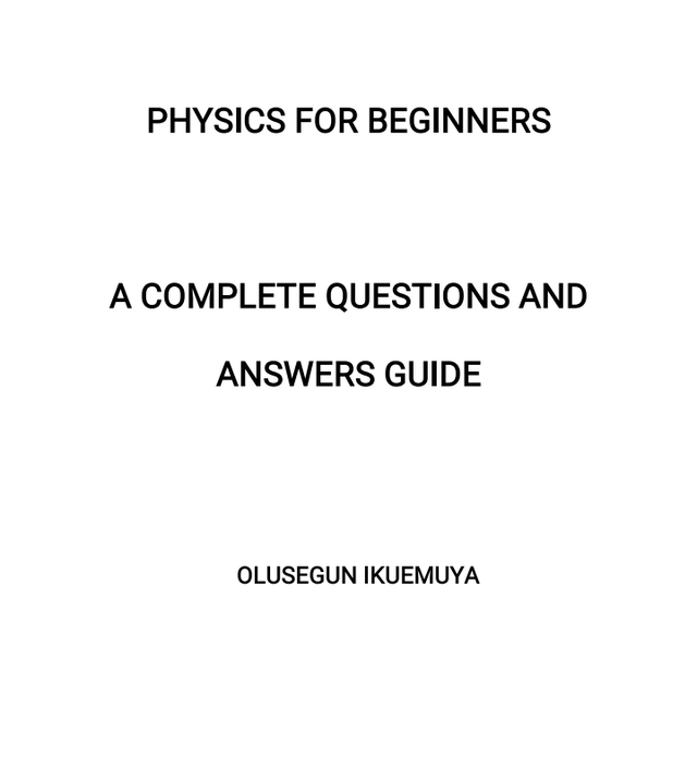 PHYSICS FOR BEGINNERS [Leanpub PDF/iPad/Kindle]