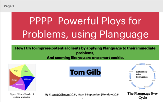 PPPP: Powerful Ploys for Problems… by Tom Gilb [PDF/iPad/Kindle]