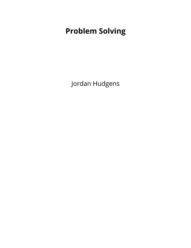 Problem Solving by Jordan Hudgens [Leanpub PDF/iPad/Kindle]