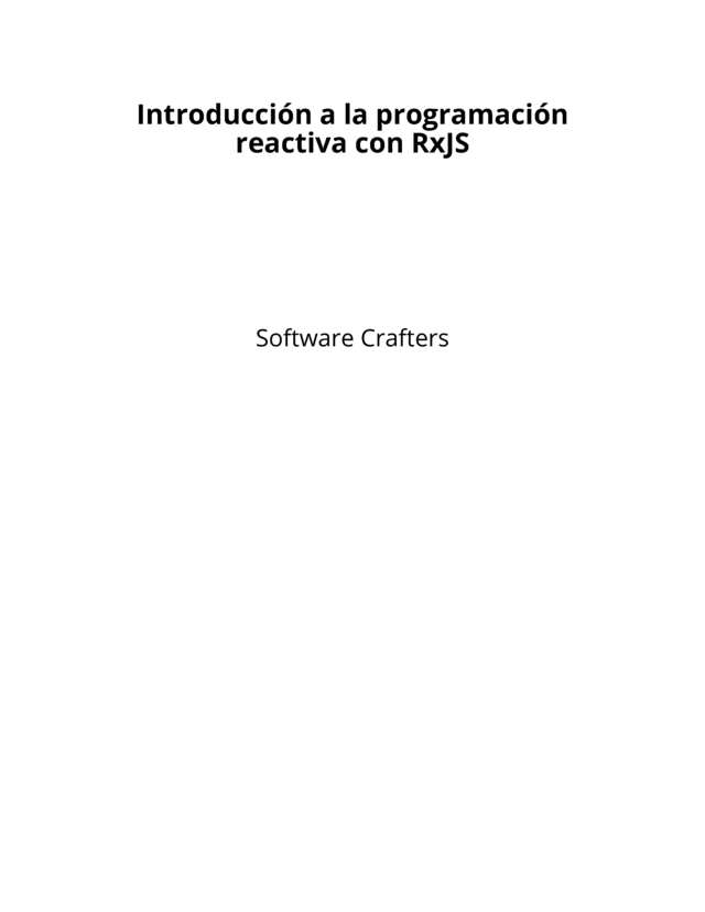 Introducción A La Programación Reactiva Con Pdf Ipad Kindle