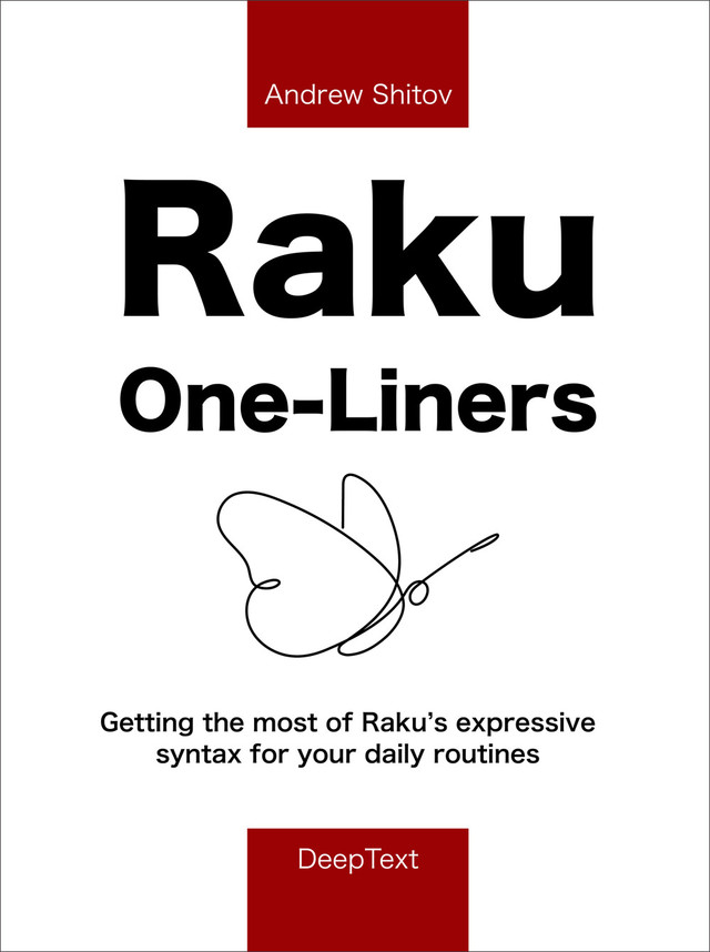Raku One-Liners by Andrew Shitov [Leanpub PDF/iPad/Kindle]