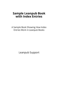 Sample Leanpub Book with… by Leanpub Support [PDF/iPad/Kindle]