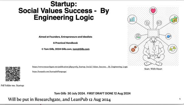 Startup: Social Values… by Tom Gilb [Leanpub PDF/iPad/Kindle]