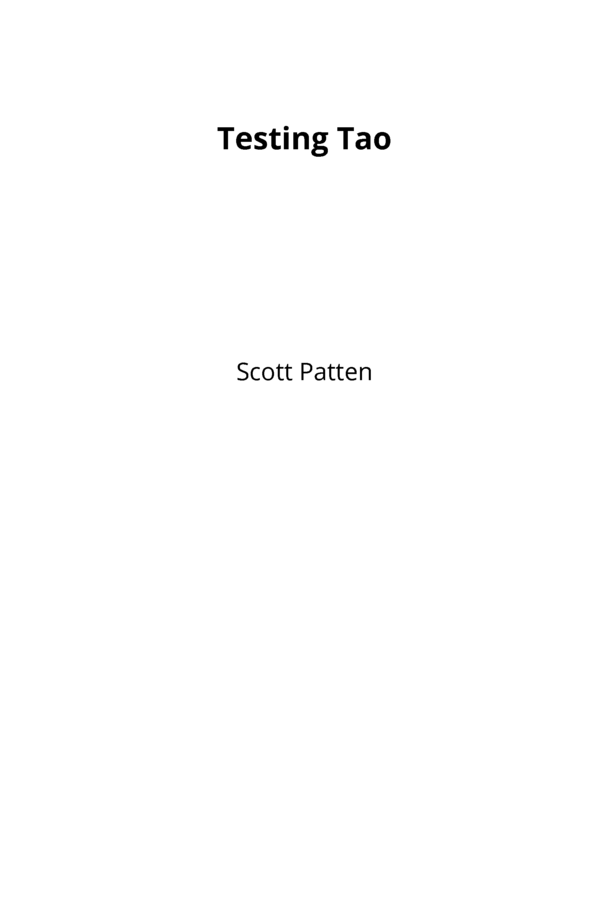 Testing Tao [Leanpub PDF/iPad/Kindle]