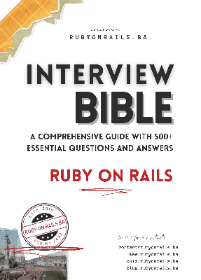 Ruby On Rails Interview… by Nezir Zahirovic [PDF/iPad/Kindle]