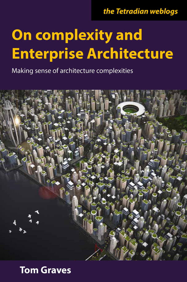 On Complexity and Enterprise… by Tom Graves [PDF/iPad/Kindle]