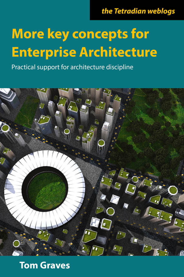 More key concepts for enterprise… by Tom Graves [PDF/iPad/Kindle]
