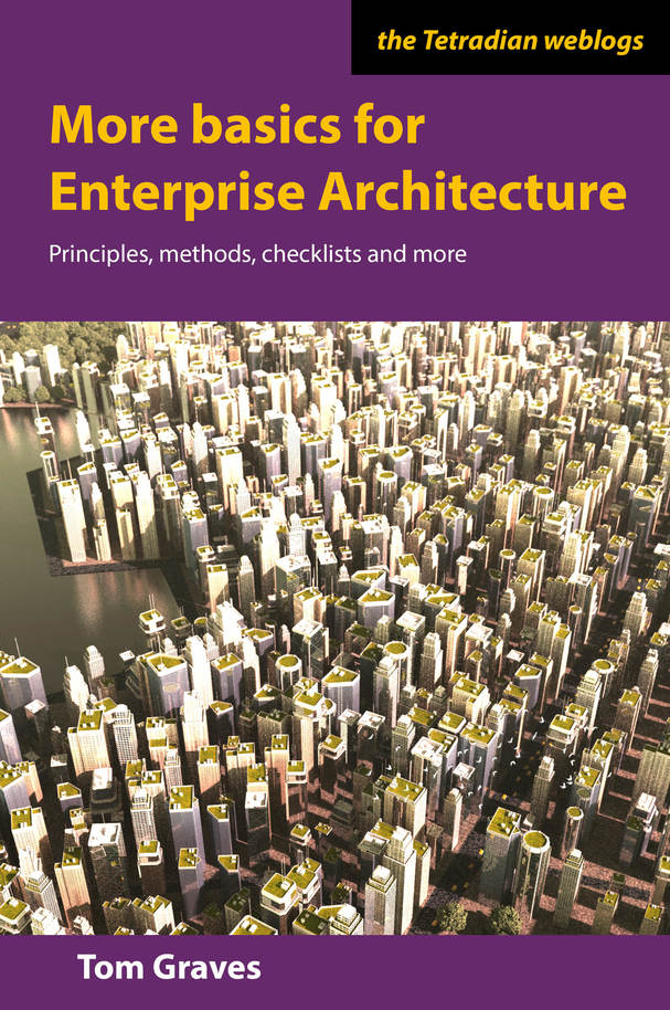 More basics for enterprise… by Tom Graves [PDF/iPad/Kindle]